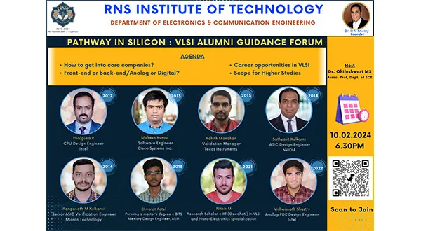 Heading Pathway in Silicon: VLSI Alumni Guidance Forum - RNSIT